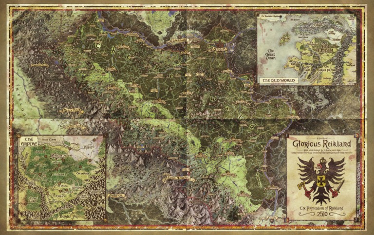 WFRP 4th Ed Rulebook - Reikland Map | PDF