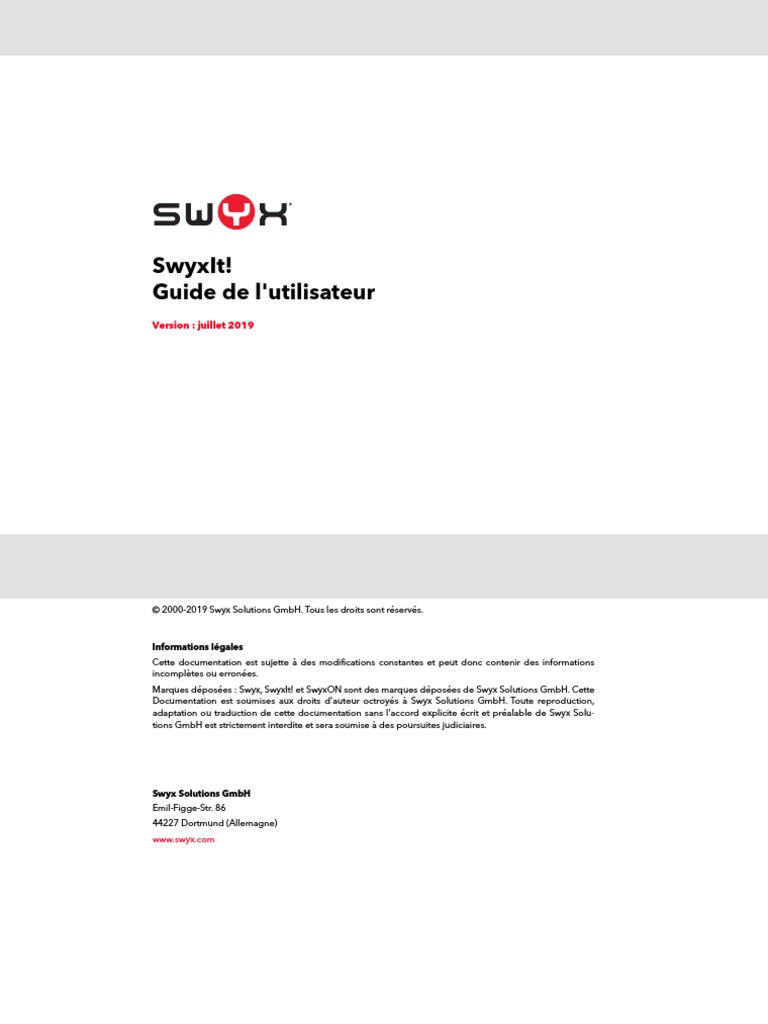 Swyx It! | PDF | Logiciel | Domaines de l'informatique