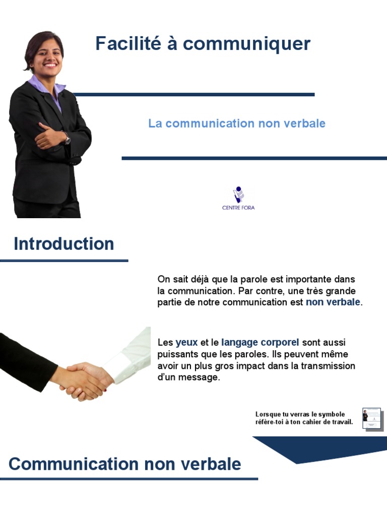 Formatrice Communication Non Verbale | PDF | Communication non verbale | la communication