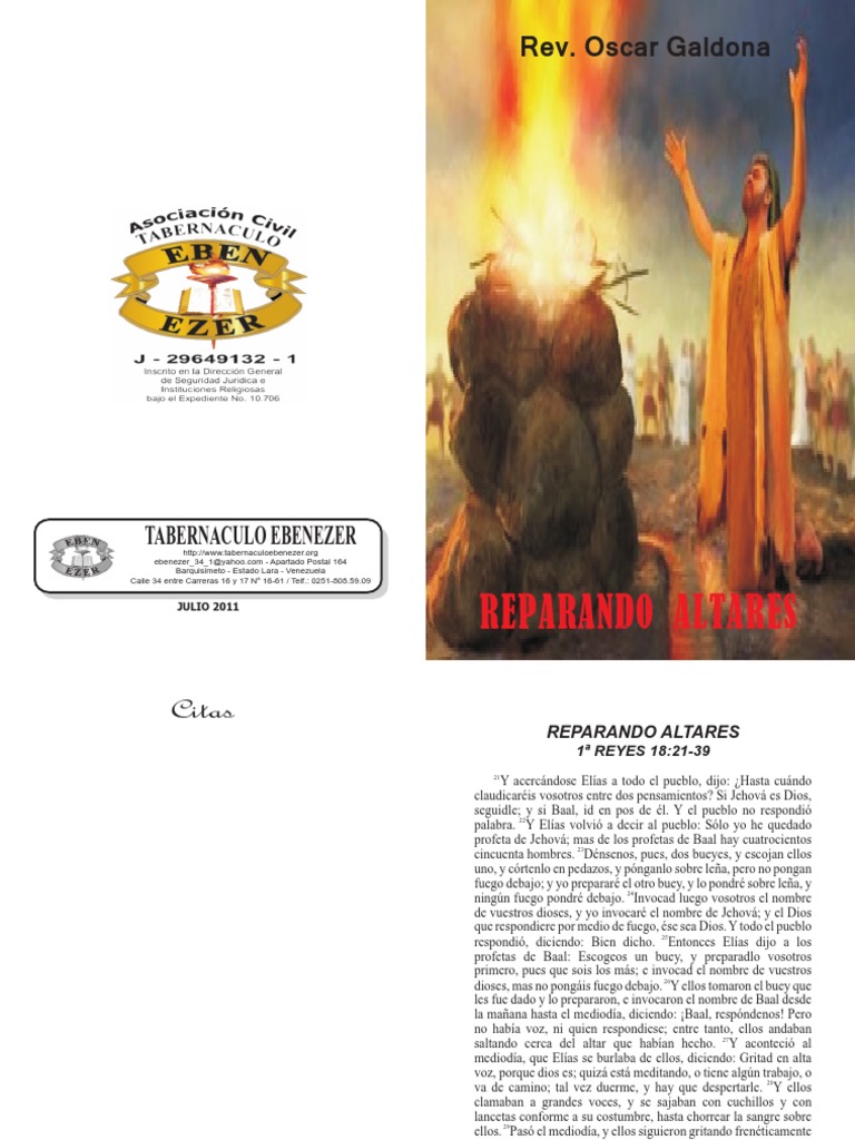 Reparación de Altares Espirituales | PDF | Elijah | Oración
