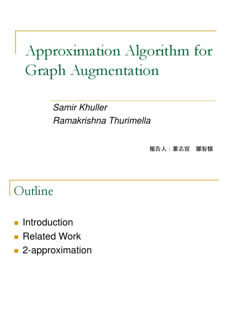 Approximation Algorithm For Graph Augmentation Pdf Combinatorics Areas Of Computer Science