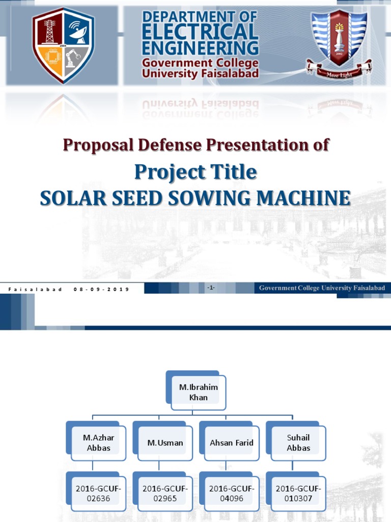 Proposal Presentation Template For FYP 2018-2019 | PDF