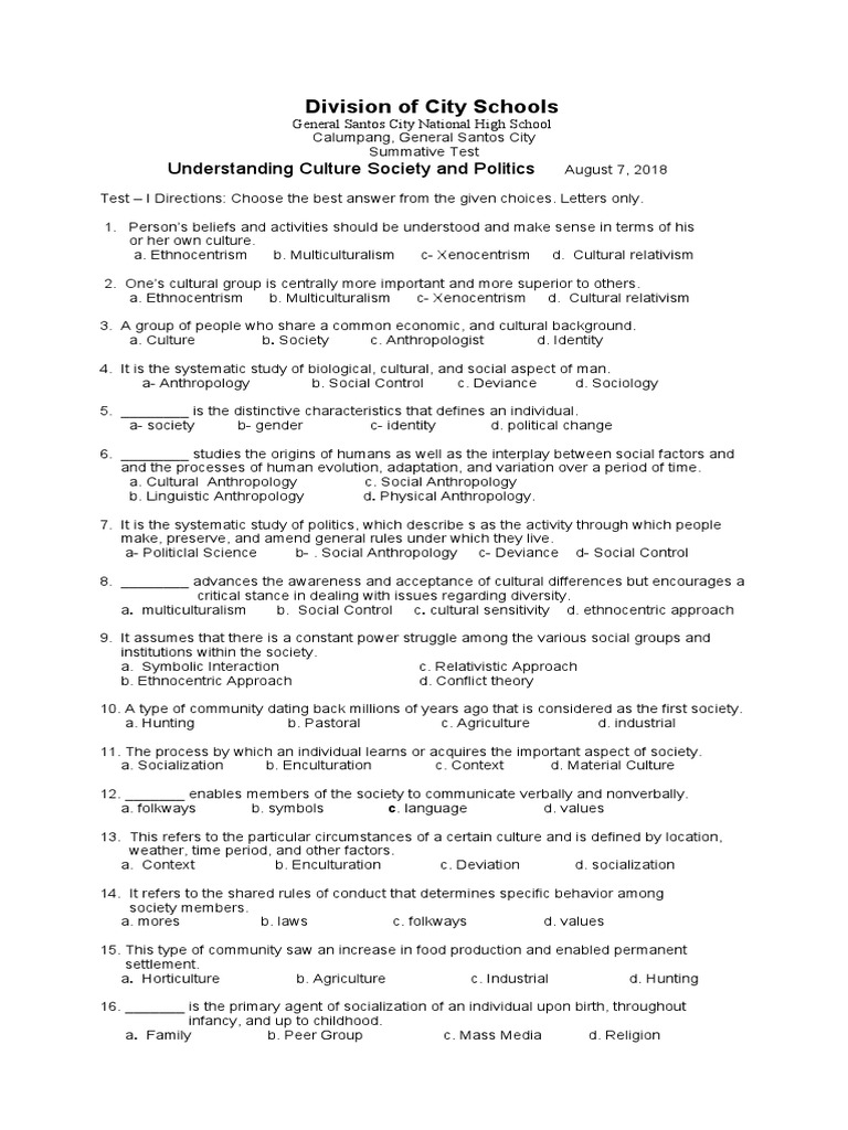 Understanding Ethnocentrism in Culture | PDF | Deviance (Sociology ...