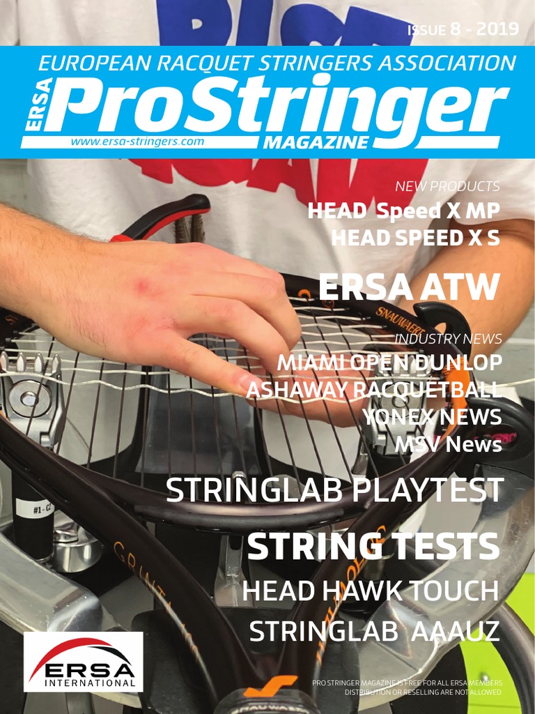 ERSA Pro Stringer 8-2019 | PDF | Racquet Sports | Sports