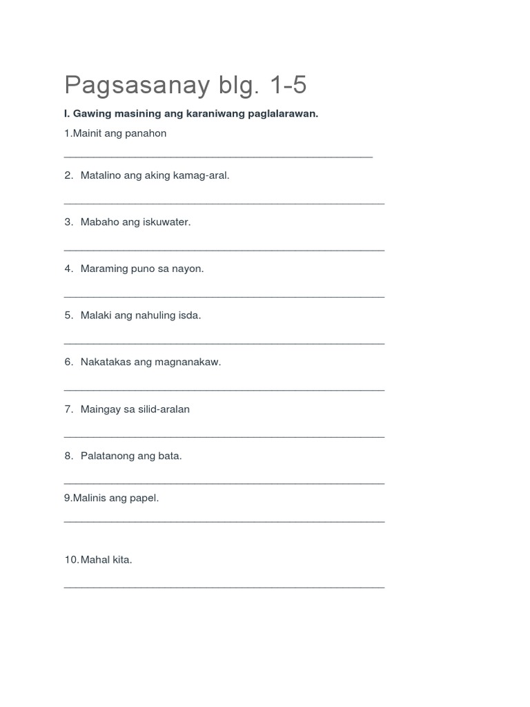 Filipino Document | PDF