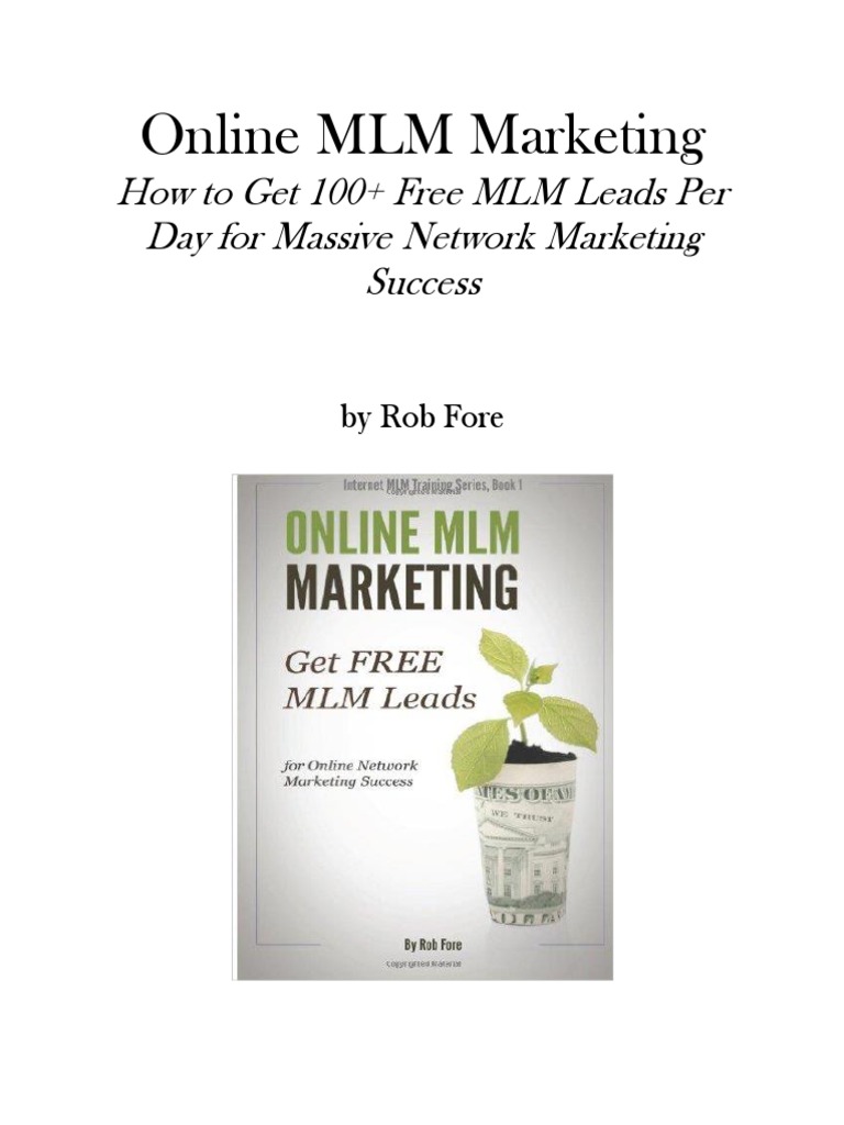 Online MLM Marketing | PDF | Multi Level Marketing | Advertising