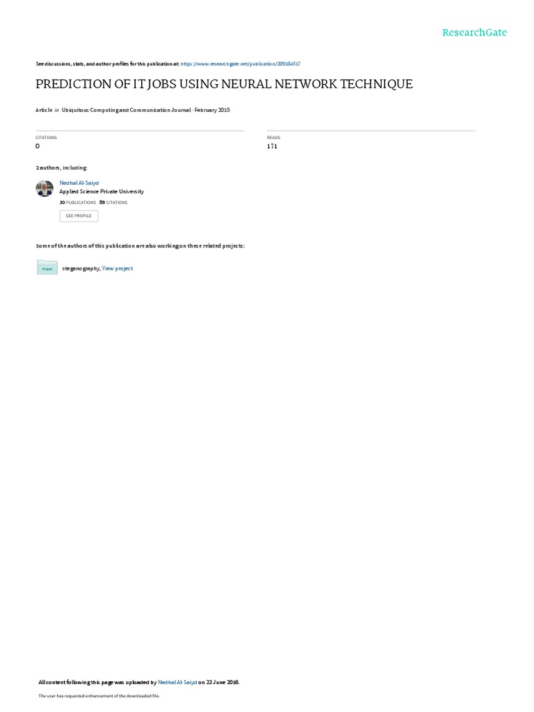 Neural Networks Paper | Download Free PDF | Artificial Neural Network ...