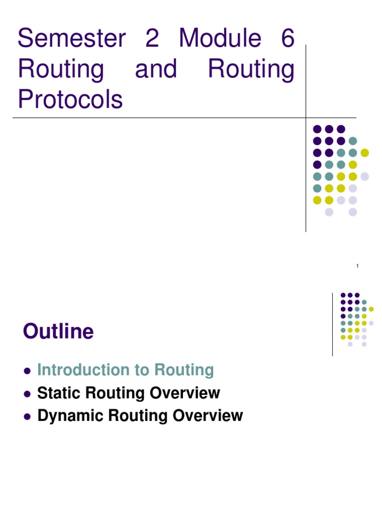 Semester 2 Module 6 Routing And Routing Protocols Unduh Gratis Pdf