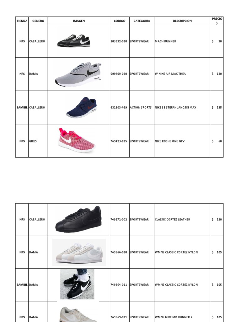 Catálogo de Ropa Deportiva Nike | PDF | Nike | Ropa deportiva