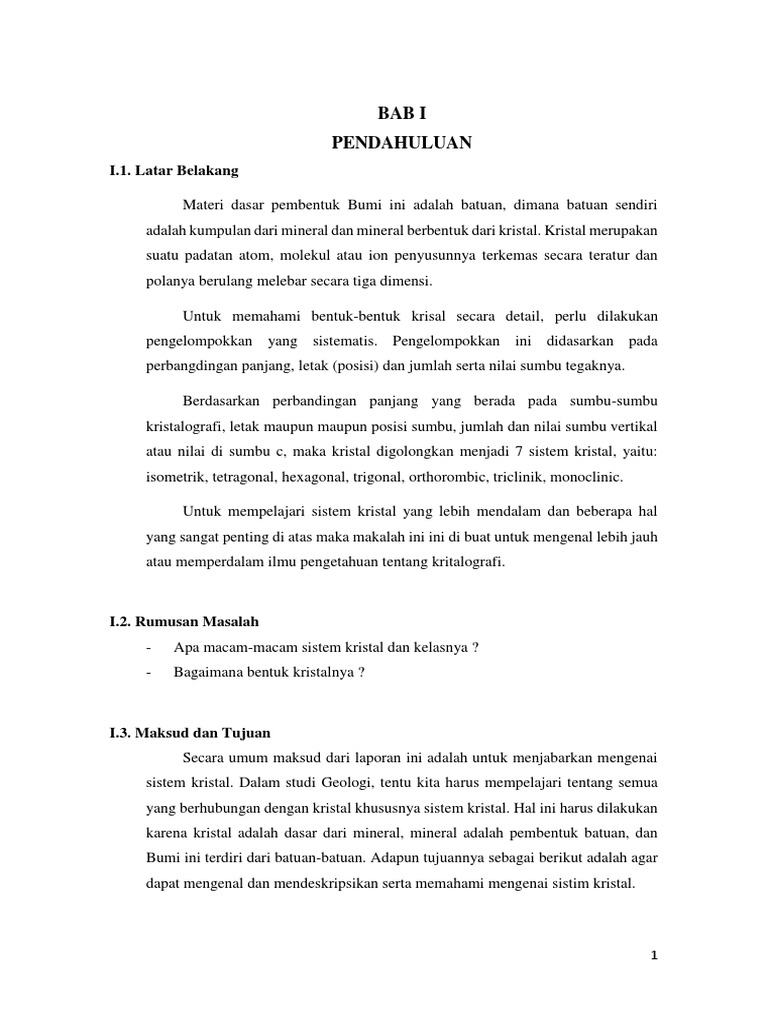 Jenis Kristal | PDF