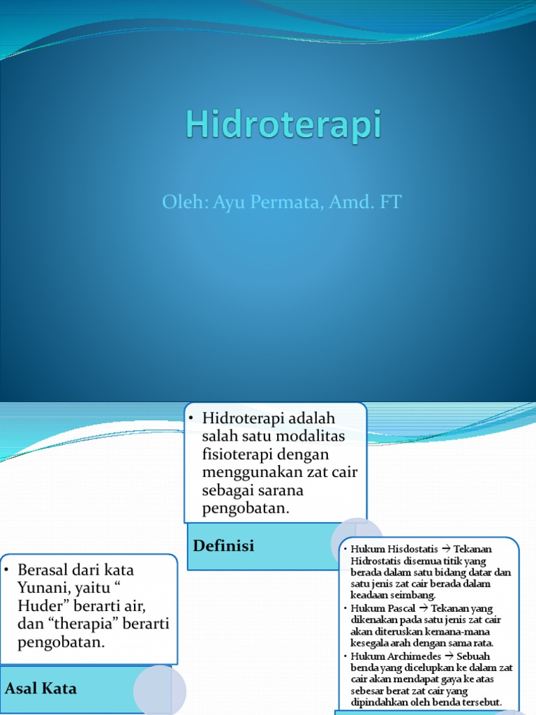 Hidroterapi | PDF
