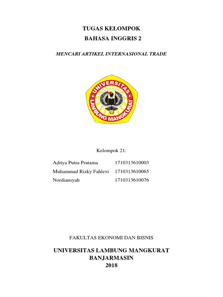 Analysis of Two Examples of International Trade Between Countries ...