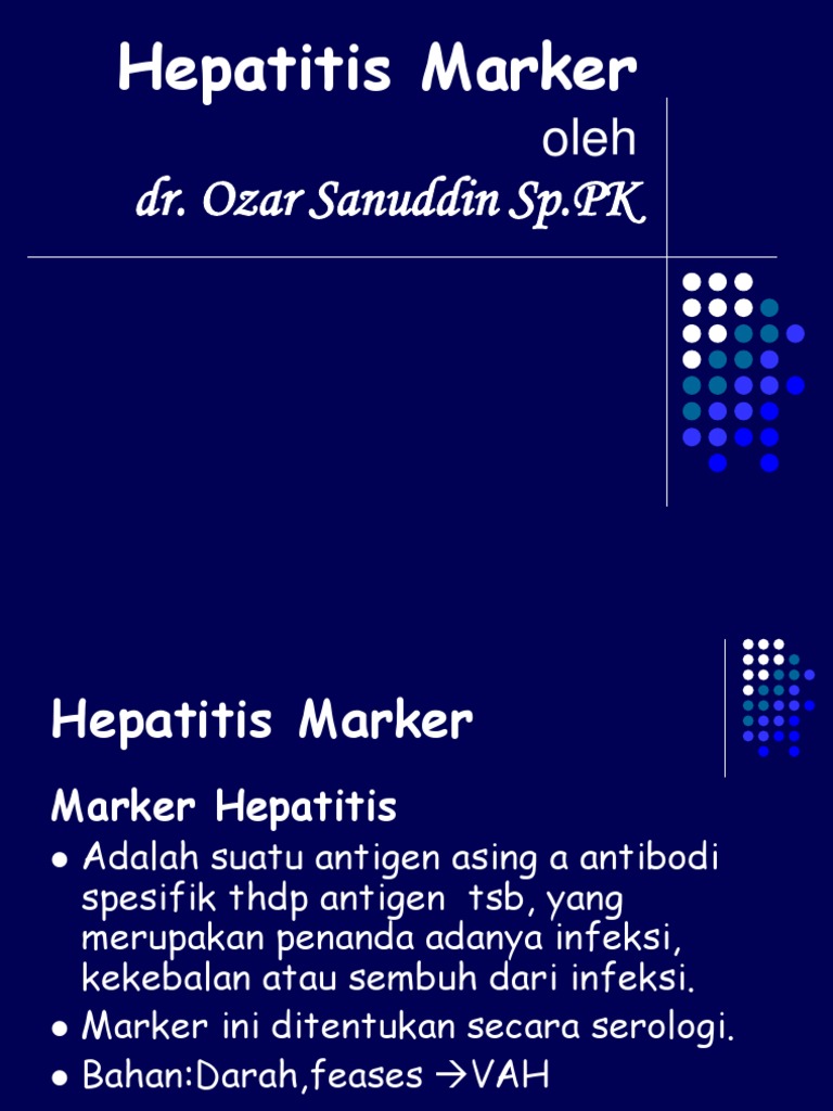 Marker Hepatitis | PDF