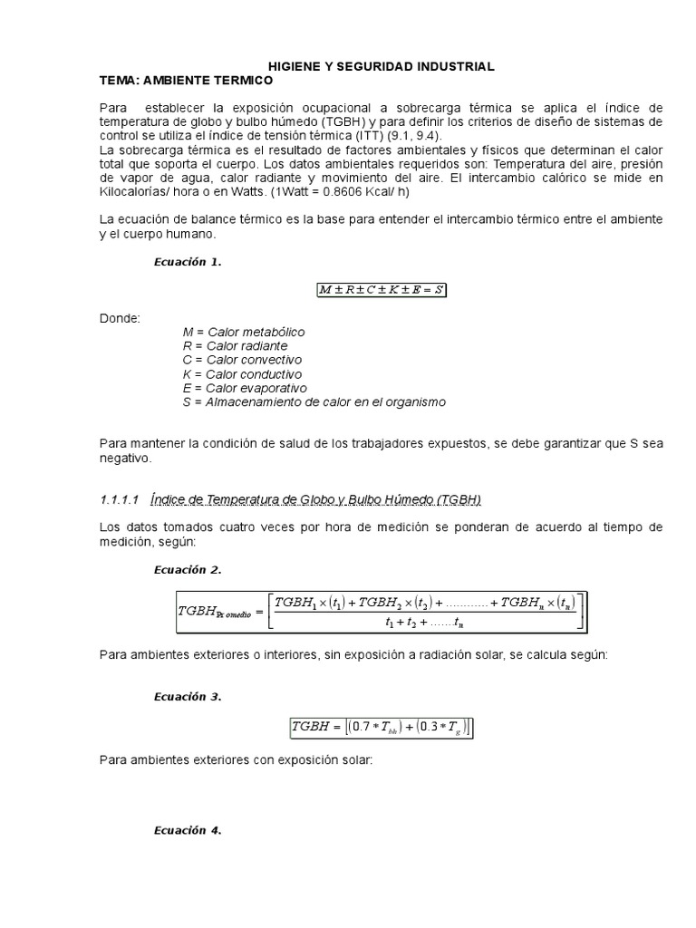 Ambiente Termico | PDF | Temperatura | Convección