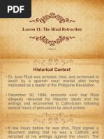 Jose Rizal Retraction Position Paper | PDF | Evidence
