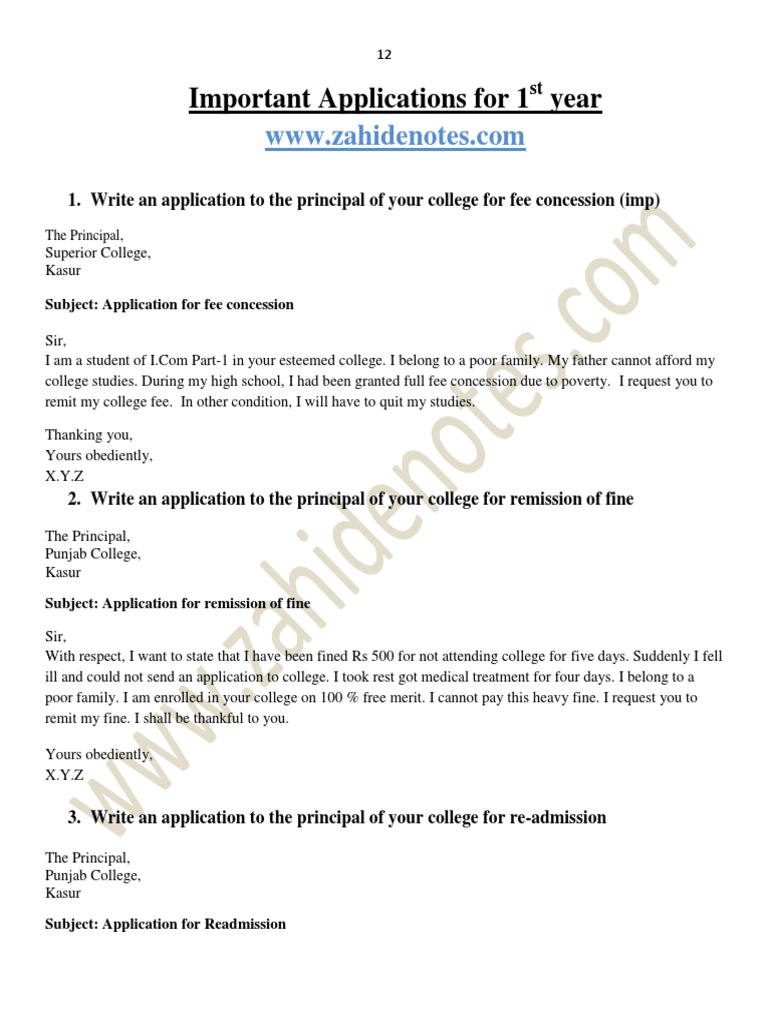1st Year English Applications Notes PDF | PDF | Business