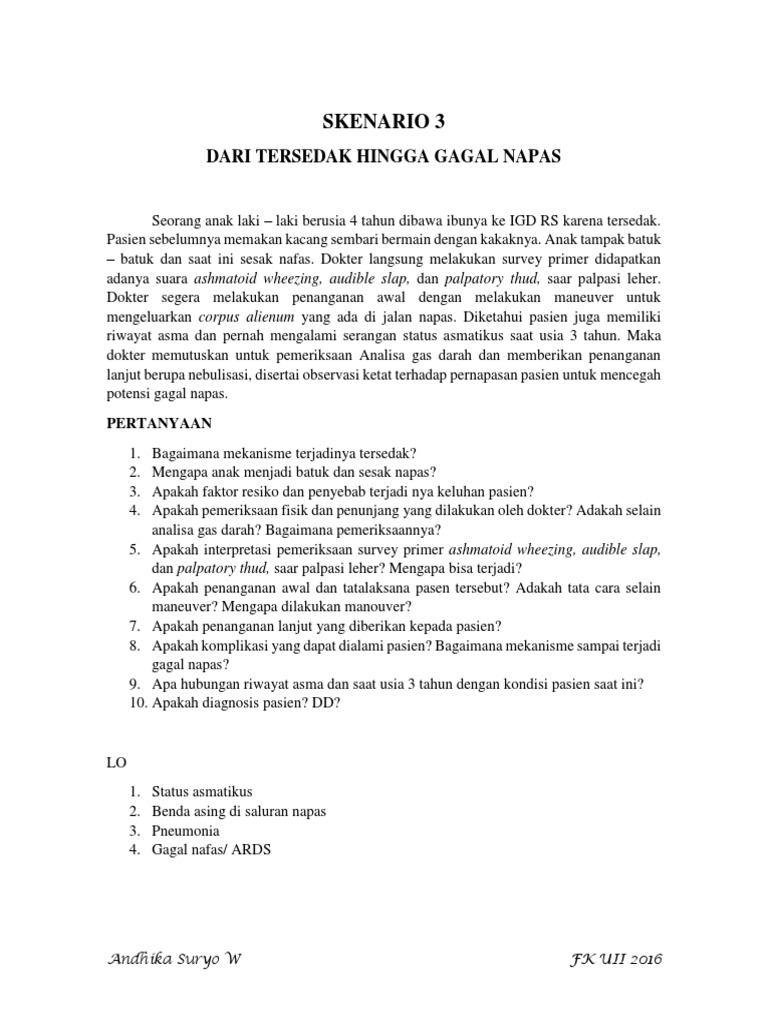 Penanganan Tersedak pada Anak 4 Tahun | PDF