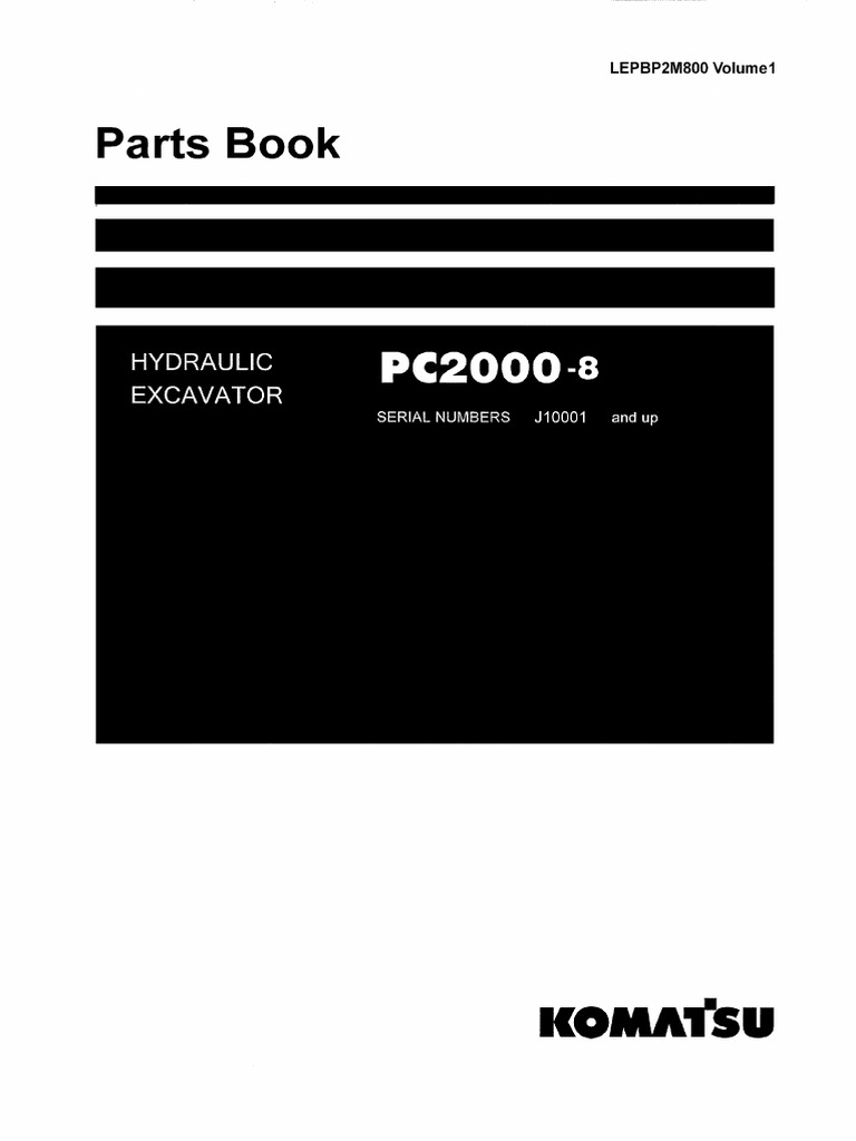 Parts Book Pc2000-8 - Lepbp2m800 | PDF | Motor Oil | Transportation ...