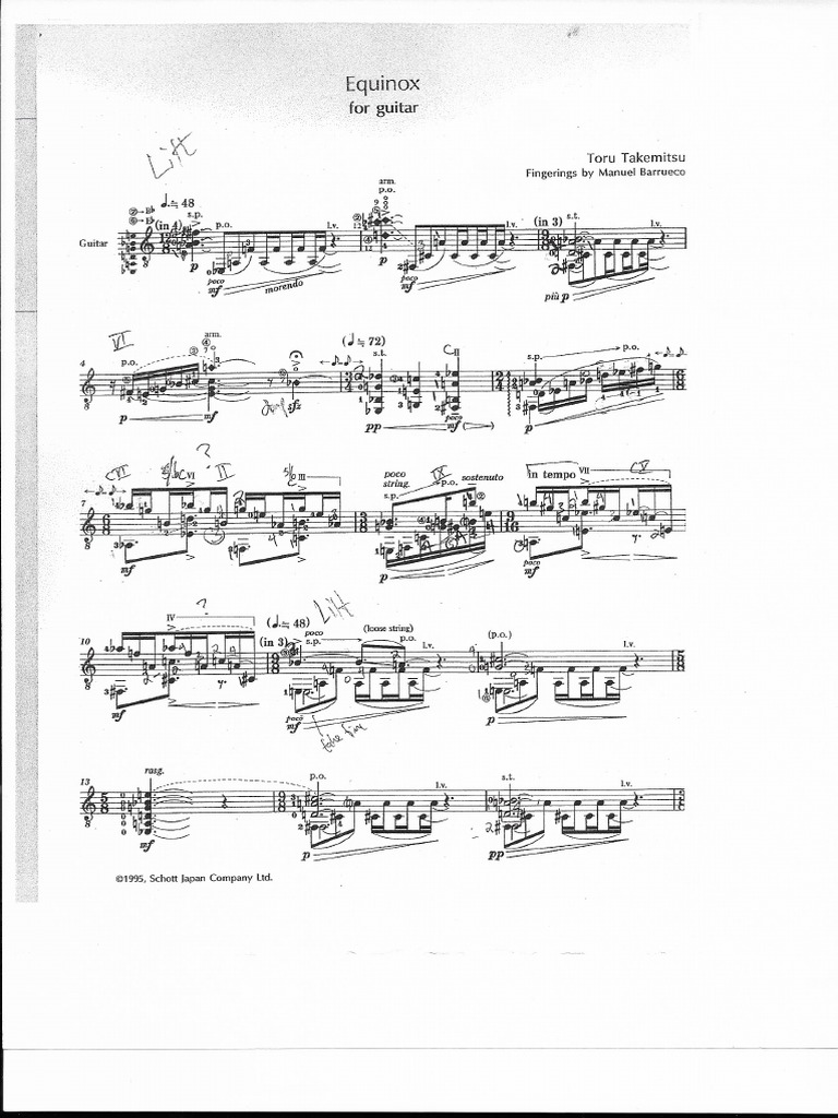 Babbitt Composition For Guitar | PDF