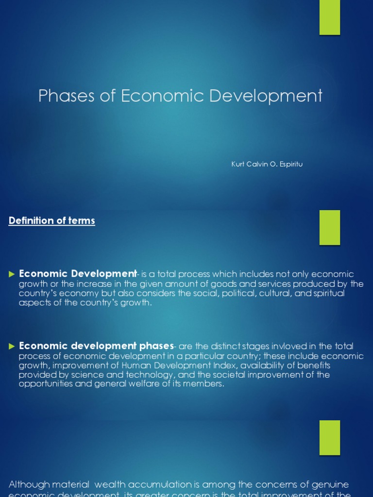 Phases of Economic Development | Download Free PDF | Millennium ...