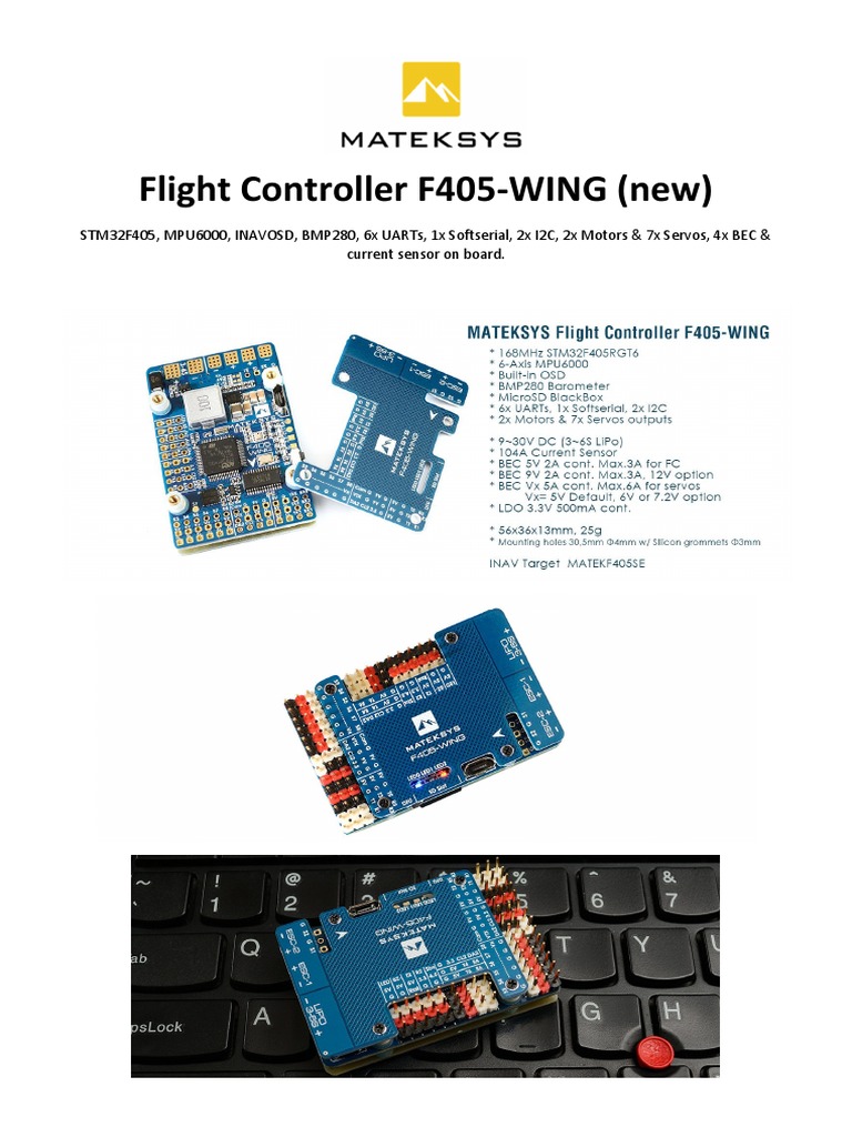 Matek f405 Wing Flight Controller | PDF | Electronic Engineering ...