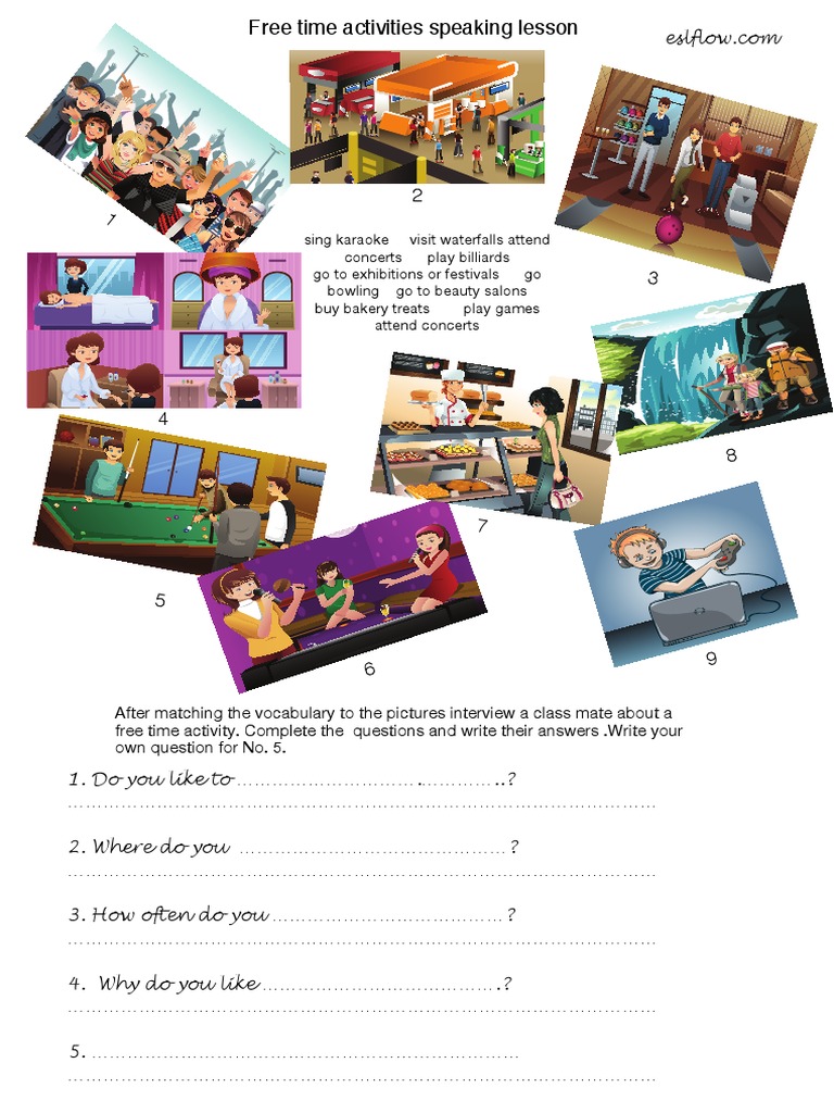 Free Time Activities | PDF
