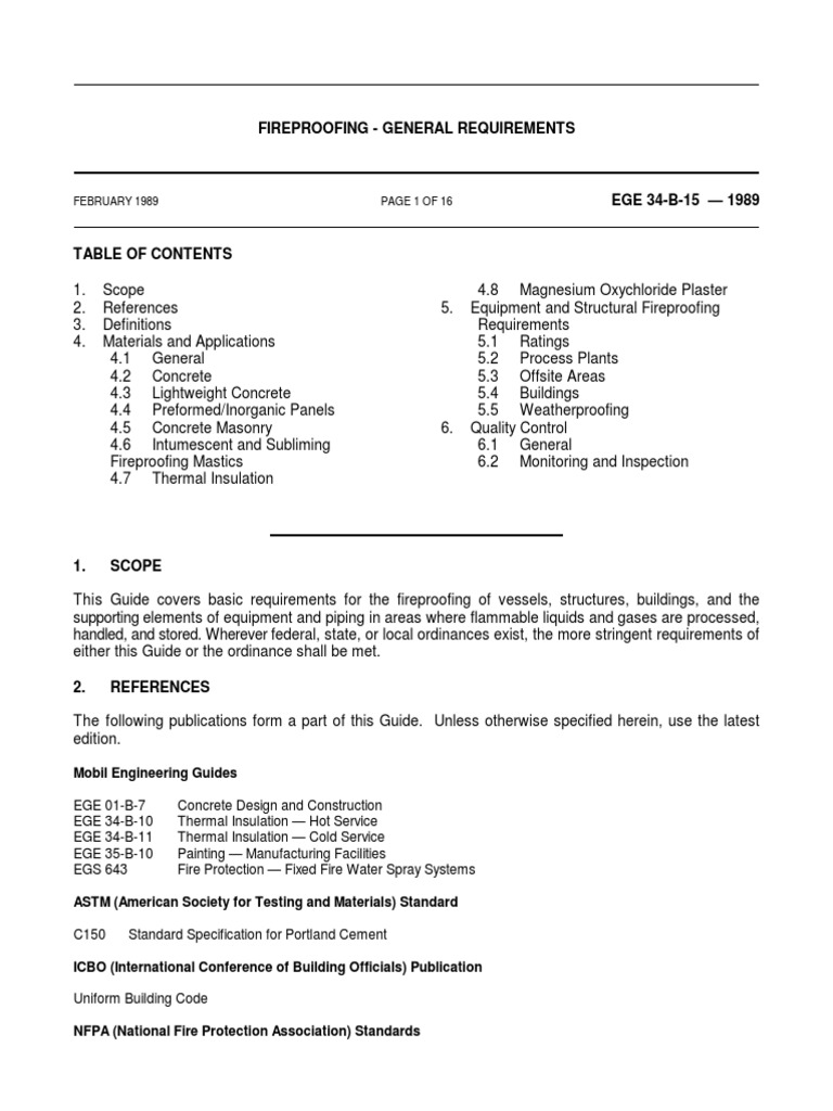 Mobil Standard Fire Proofing | PDF | Concrete | Corrosion