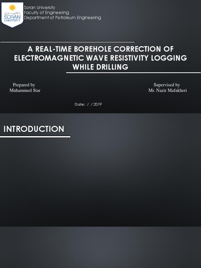A Real-Time Borehole Correction of Electromagnetic Wave Resistivity Logging While Drilling | PDF