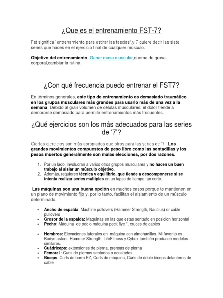 FST-7 entrenamiento | PDF | Músculo | Hombro