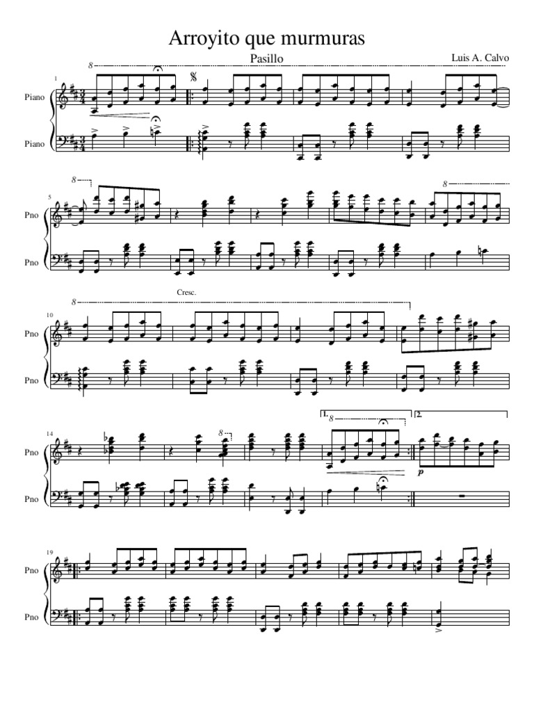 Arroyito que murmuras | PDF