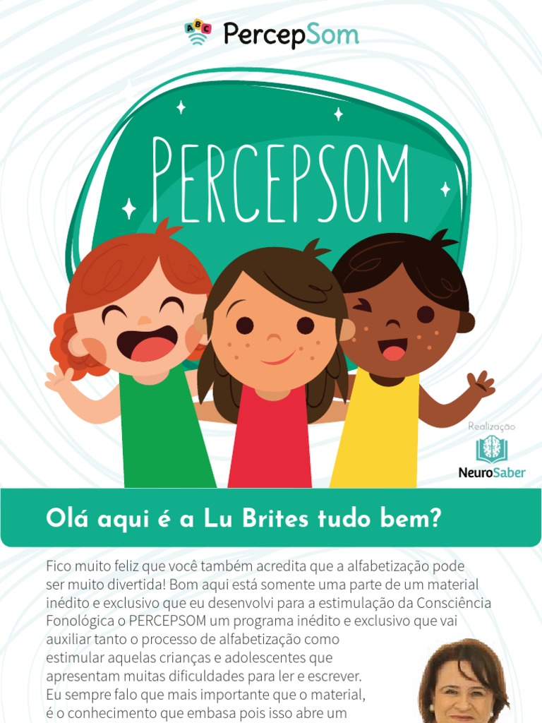 Percepsom | PDF | Alfabetização