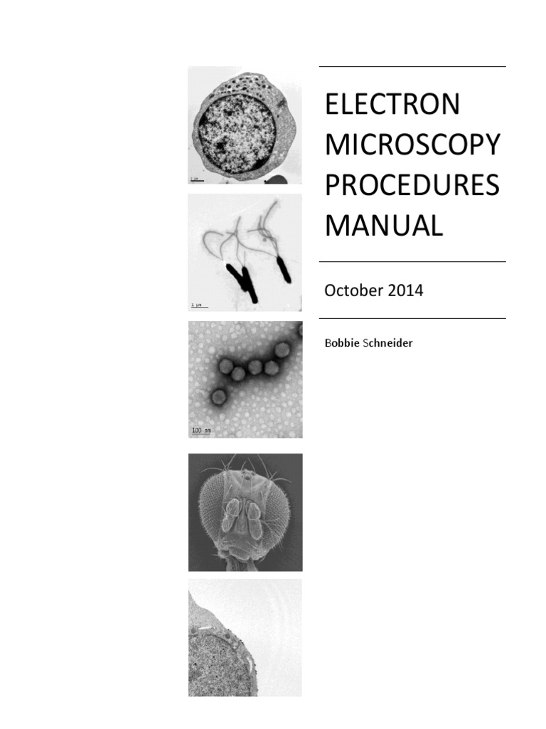 Em Procedures Manual 2014 | PDF | Electron Microscope | Microscope