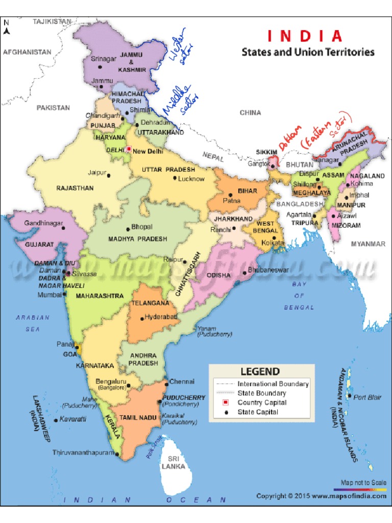 India Political Map - Gif | PDF