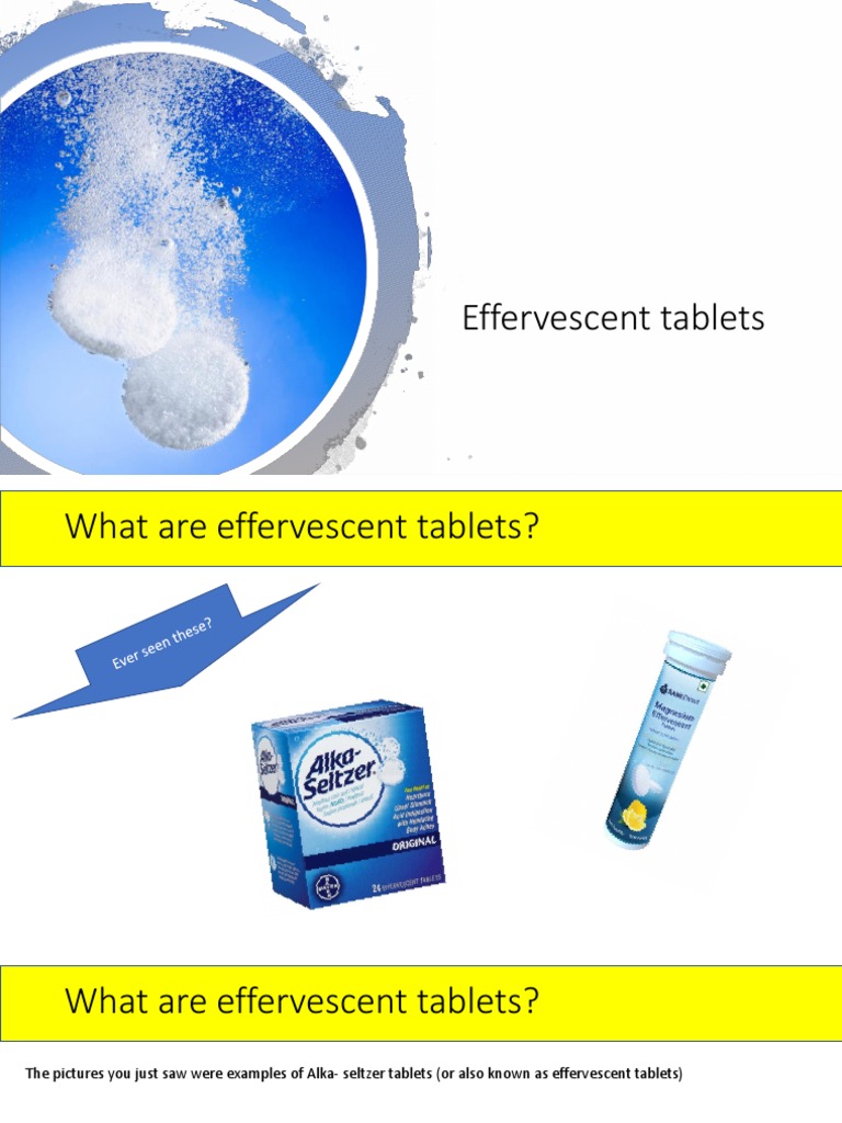 Effervescent Tablets | PDF