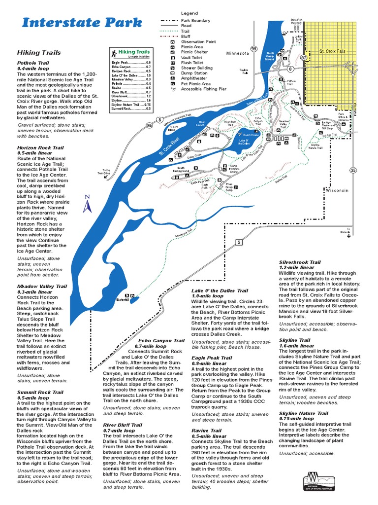 Interstate Park: Hiking Trails | Download Free PDF | Trail | Valley