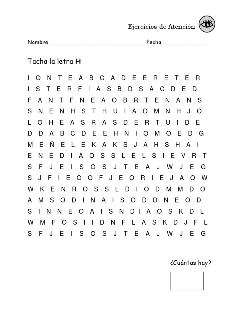 Cuaderno Memoria y Atención | PDF