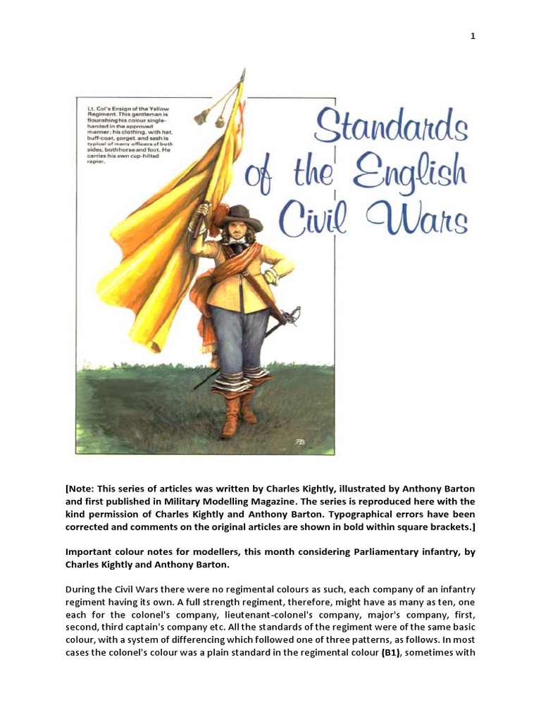 Ecw Flags Article | Download Free PDF | Heraldry | Company (Military Unit)