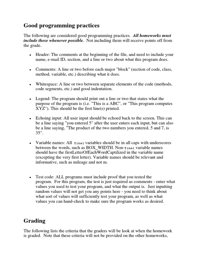 Good Programming Practices | PDF | Computer Programming | Software Good Programming Practices | PDF | Computer Programming | Software