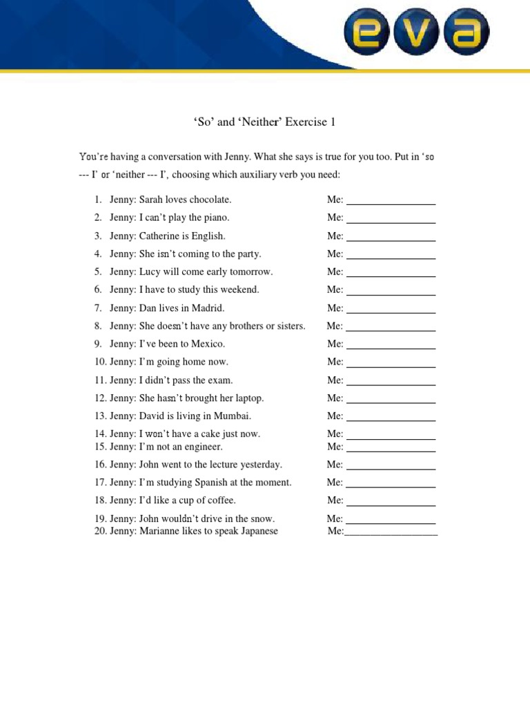 So Too Either Neither | PDF