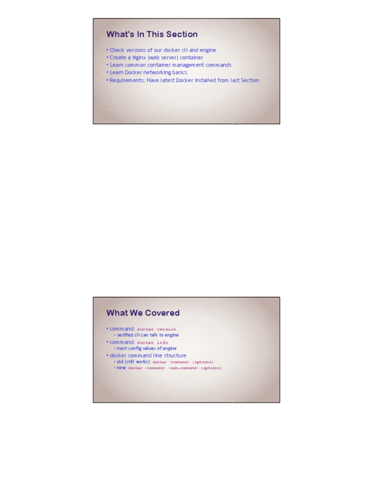 Docker Containers Pdf Computer Network Command Line Interface 2460