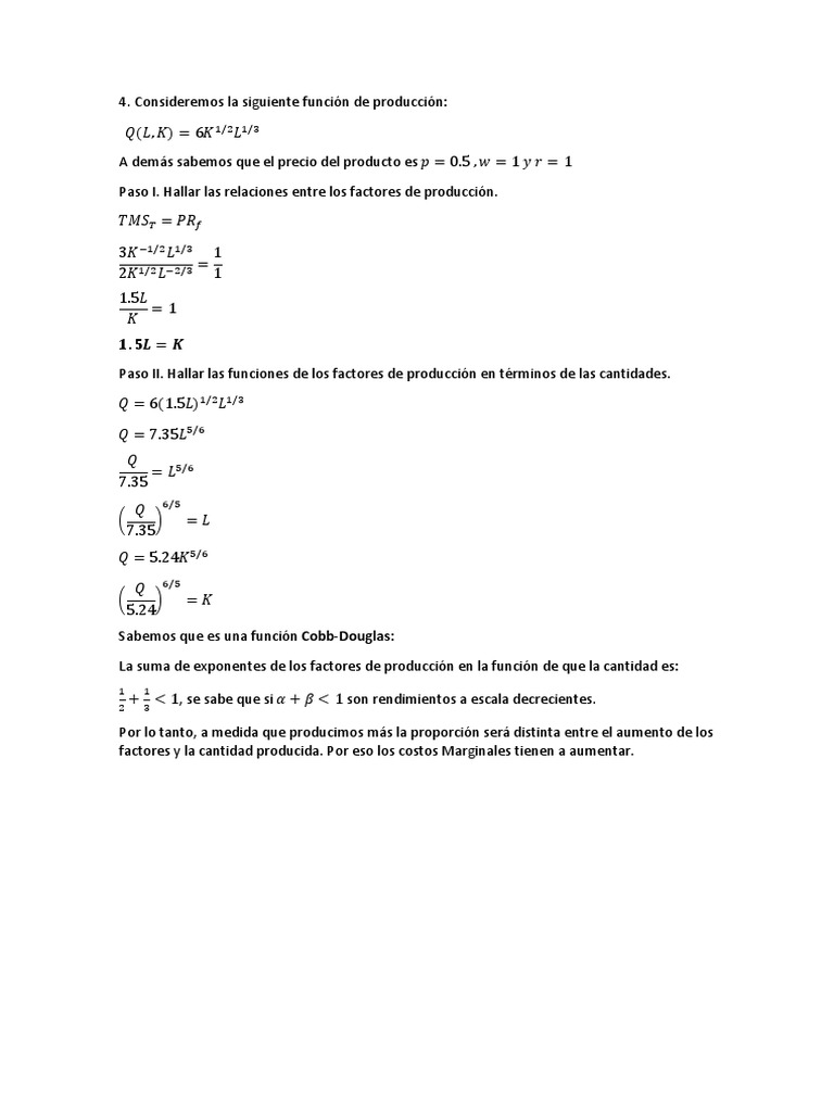 Problema Dual y Primal | Descargar gratis PDF | Función de producción | Ciencias económicas