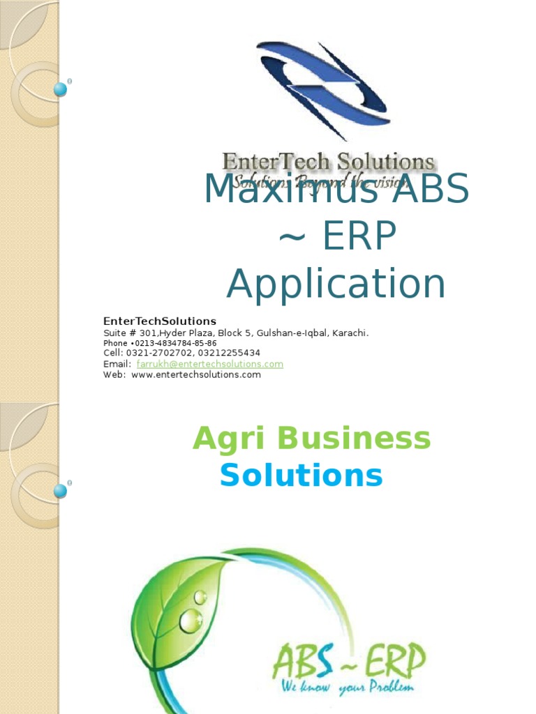 ABS-ERP Presentation - Final | PDF | Voucher | Enterprise Resource Planning
