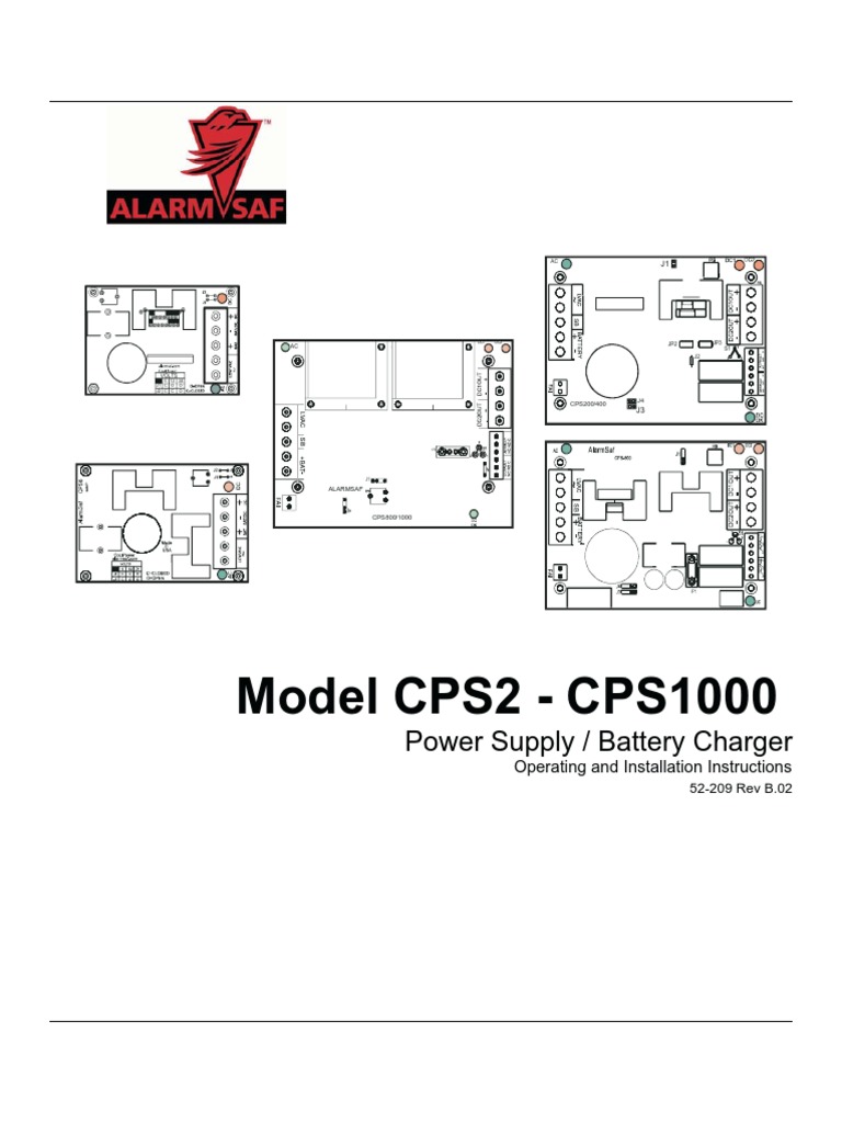 Model CPS2 - CPS1000: Power Supply / Battery Charger | PDF | Power ...
