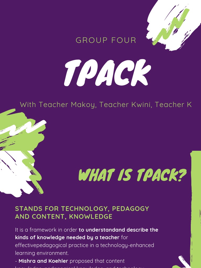 TPACK Presentation | PDF | Pedagogy | Teachers