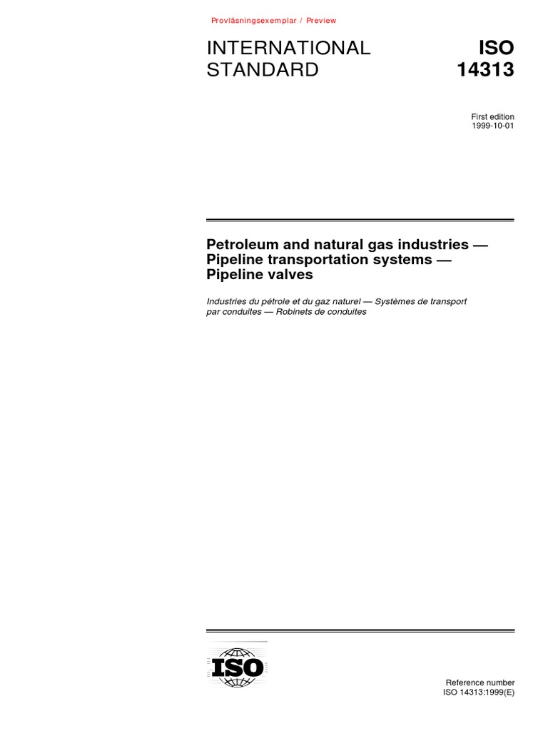 Iso 14313 | PDF | International Organization For Standardization | Pipe ...