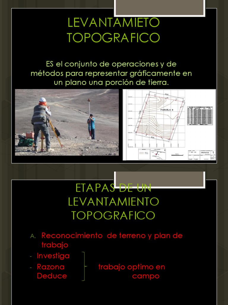 Guía Completa de Levantamiento Topográfico | PDF | Topografía | Mapa