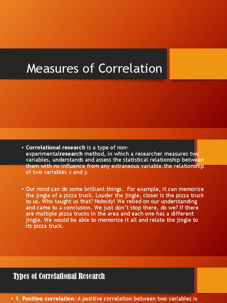 Measures of Correlation | PDF | Correlation And Dependence | Observation