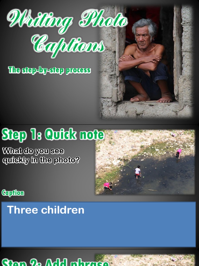 Writing Photo Captions | PDF | Phrase | Semiotics