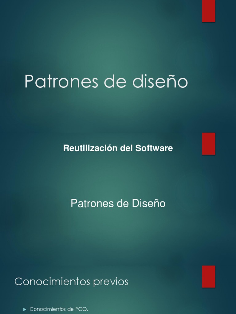 Patrones de Diseño | PDF | Patrón de diseño de software | Objeto ...