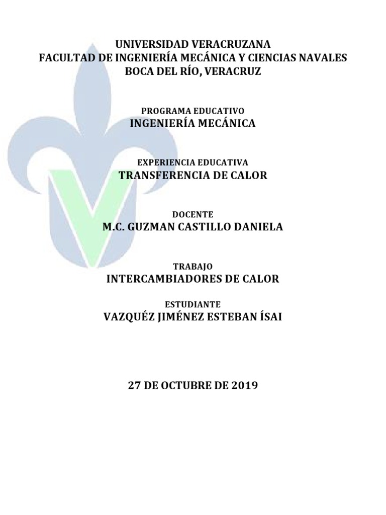 Portada de Trabajo - Ingeniería UV | PDF